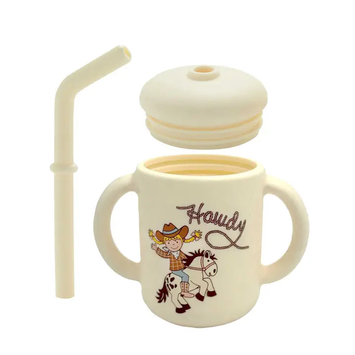 Howdy Fresh & Messy Sippy Cup – JUST A LITTLE WESTERN